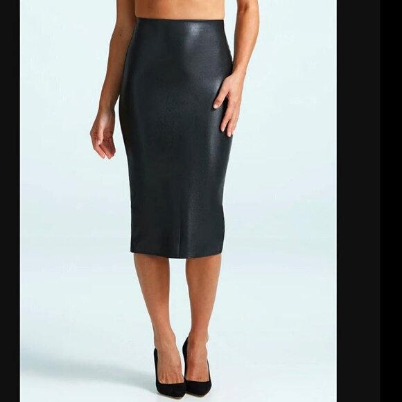 Commando | Skirts | New Sexy Black Commando Faux Vegan Leather Midi ...